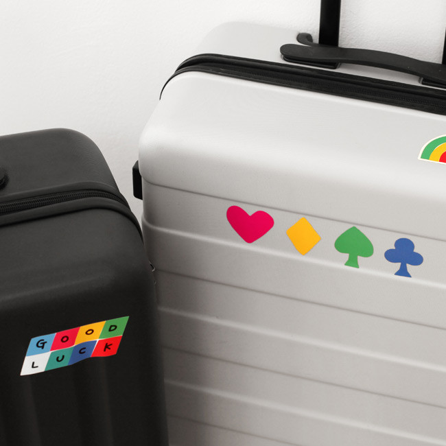 2NUL Traveler colorful luggage deco sticker set