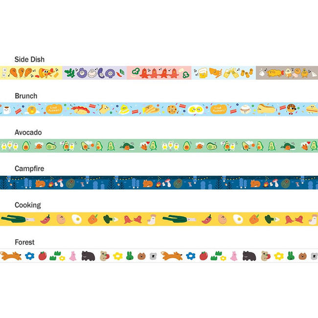 ICONIC Enjoy pattern paper deco masking tape - Fallindesign