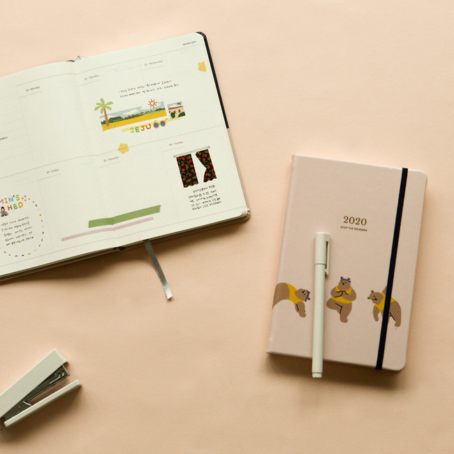 Dailylike 2020 Keep the memory dated weekly planner diary