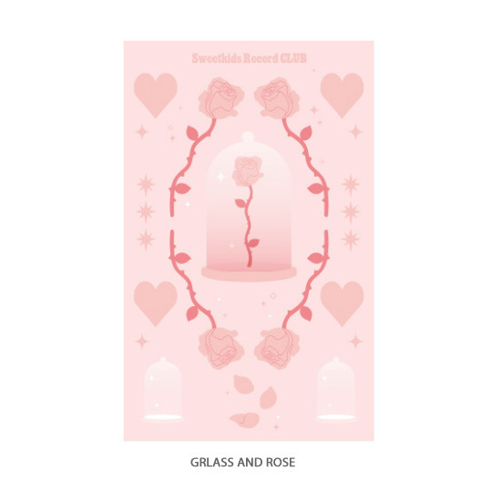 After The Rain Heart room water resistant paper sticker