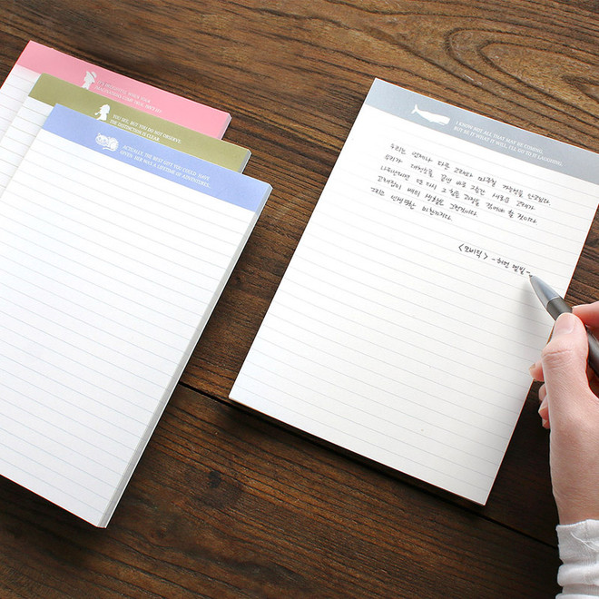 Bookfriends World literature lined notepad 50 sheets