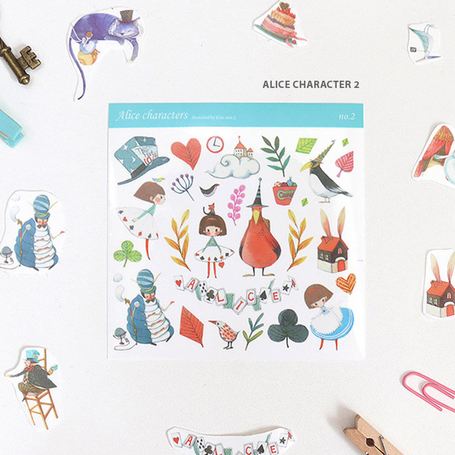 Indigo Classic Alice self-cut clear transparent sticker