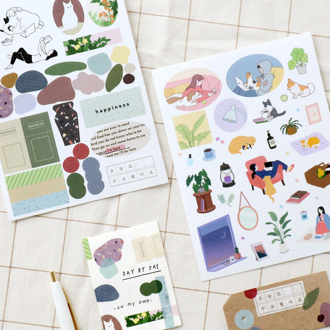 ICONIC Diary deco sticker 9 sheets in one set ver11