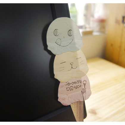 e2 cute Ice cream sticky notes, sticky memo pad, post it