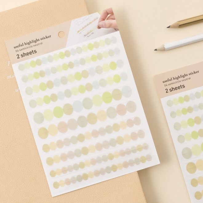 Byfulldesign Useful Highlight Deco Sticker Set