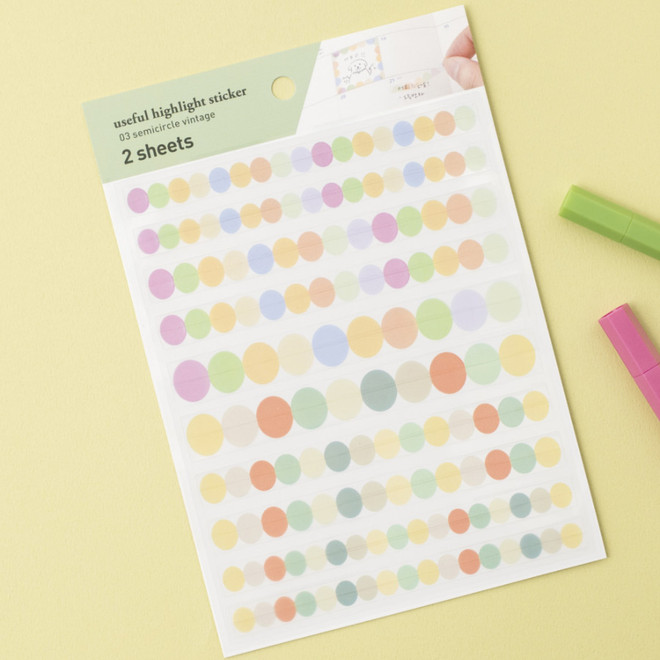 Byfulldesign Useful Highlight Deco Sticker Set