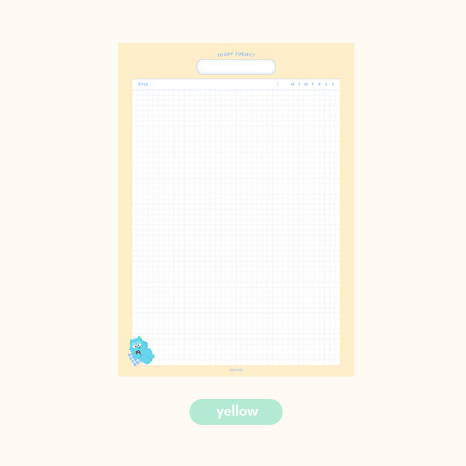 Indigo Monster School B5 Writing Notepad - Fallindesign.com