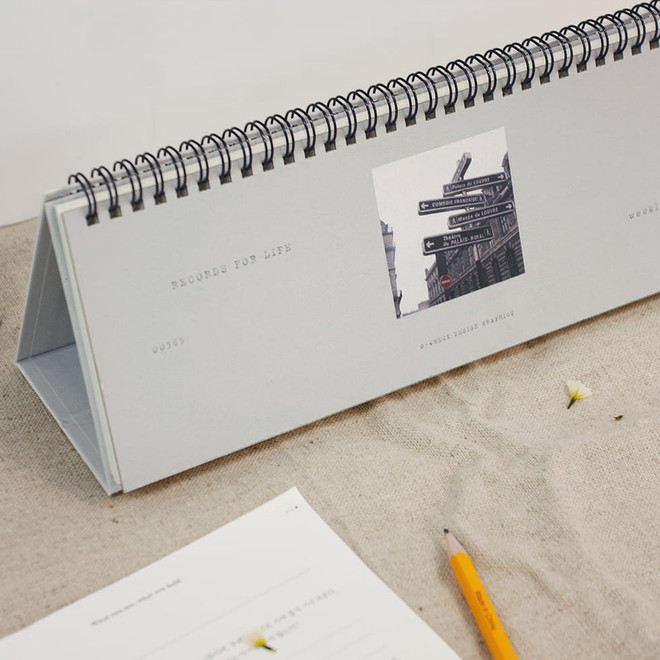 O-CHECK Record For Life Standing Undated Weekly Desk Planner