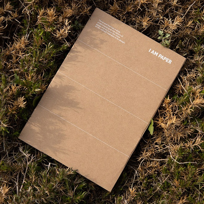 Ardium Kraft I Am Paper Premium Lined Notebook - Fallindesign