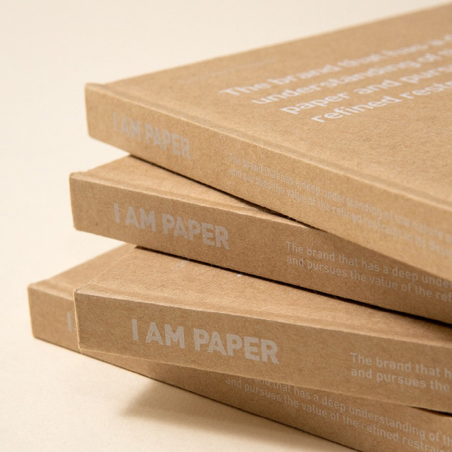 Ardium Kraft I Am Paper Hardcover Lined Notebook