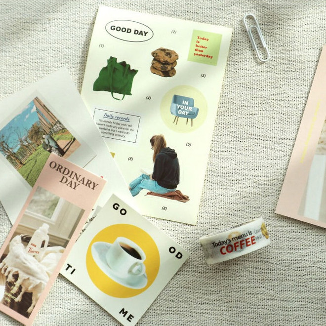 O-check Ordinary Day Sticker Pack Of 30 Sheets