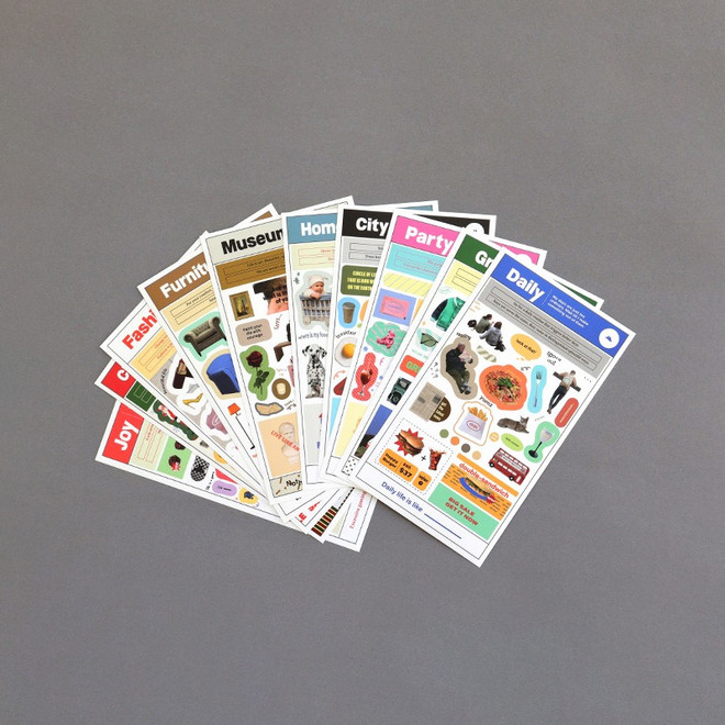 Indigo Storage Magazine Paper Sticker Pack - Fallindesign