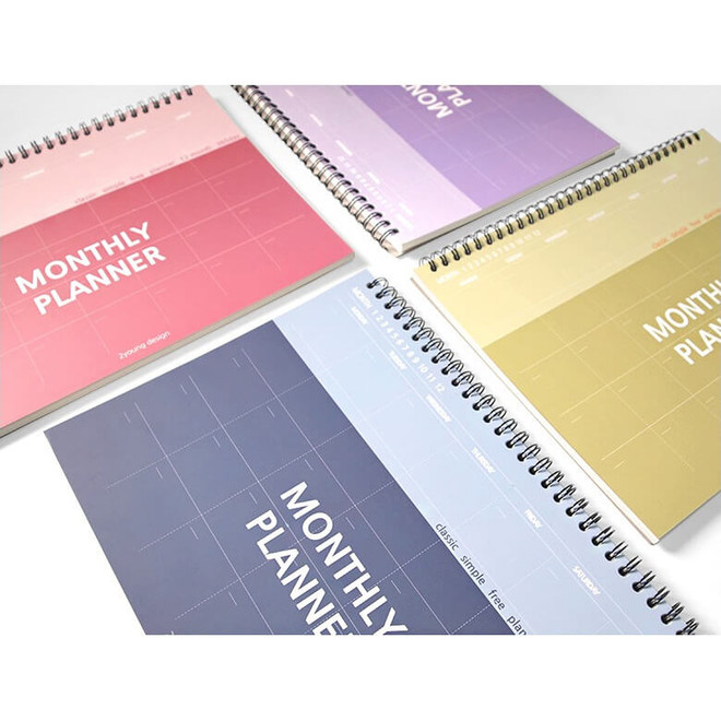 2Young Simple 18 Month Undated Monthly Desk Planner