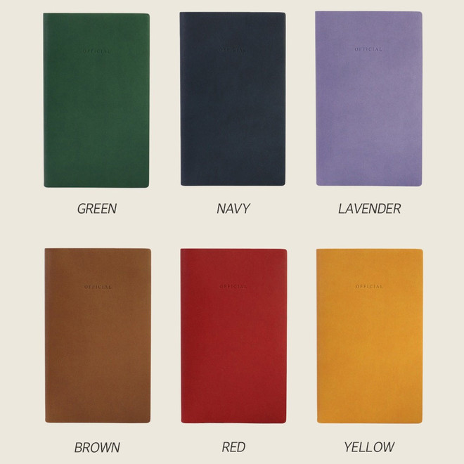 Indigo Official Slim PU Lined Notebook - Fallindesign.com