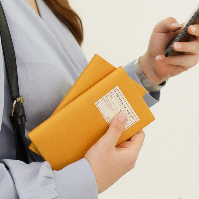 Indigo Official Slim PU Lined Notebook - Fallindesign.com