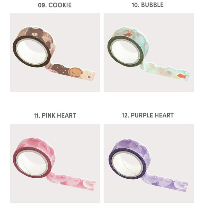Iconic Cute illustration Die Cute Paper Masking Tape