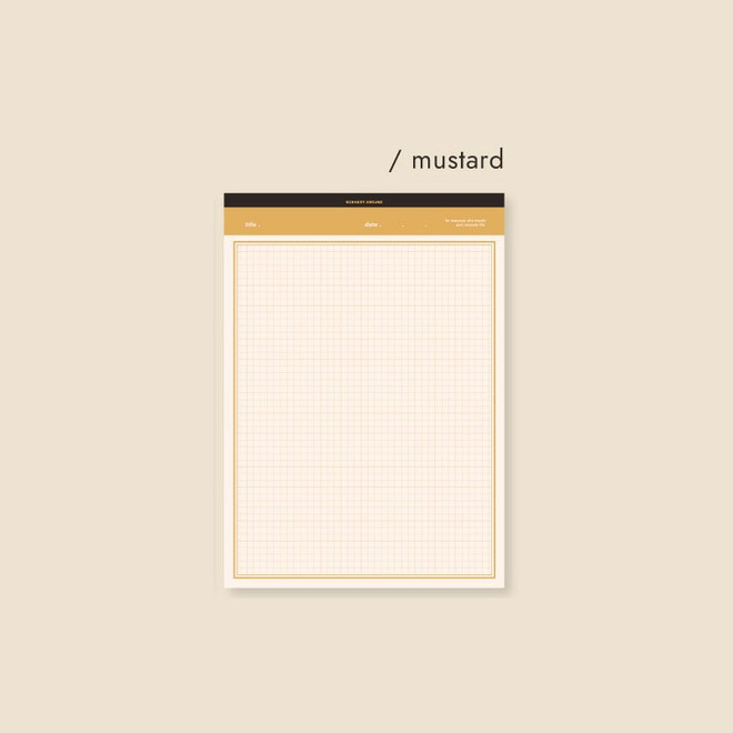 Autumn Color A5 Lined Grid Notepad 100 sheets