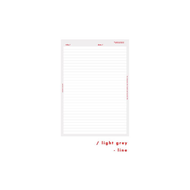 Spring A5 Lined Grid Notepad Cute Korean Stationery
