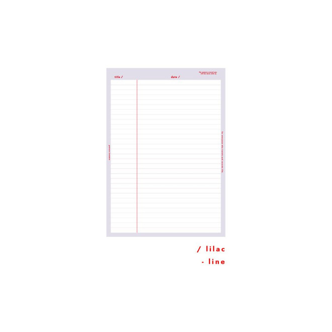 Spring A5 Lined Grid Notepad Cute Korean Stationery