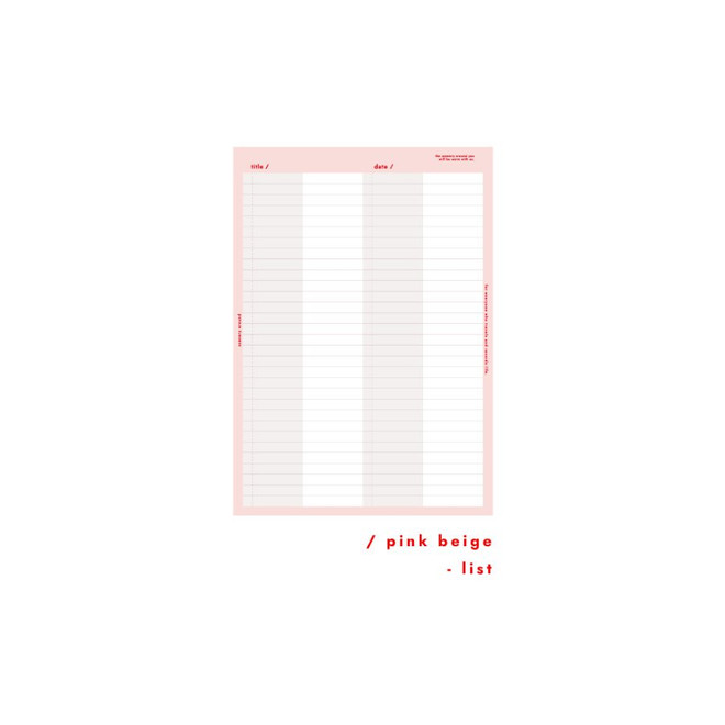 Spring A5 Lined Grid Notepad Cute Korean Stationery
