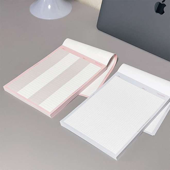 Spring A5 Lined Grid Notepad Cute Korean Stationery