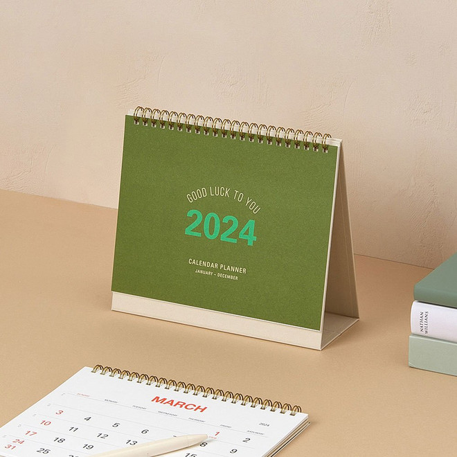 2024 Good Luck To You Standing Flip Desk Calendar