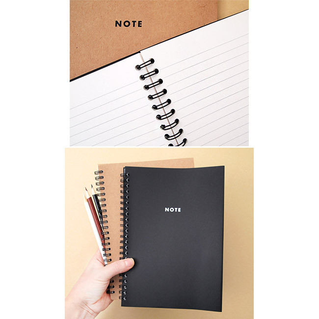 2Young Modern wirebound small lined notebook - fallindesign