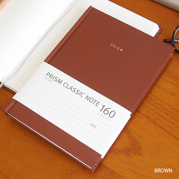 Indigo Prism classic 160 pages lined grid notebook - fallindesign.com