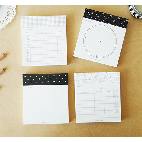 Hello Today Time frame To do list memo pad - fallindesign