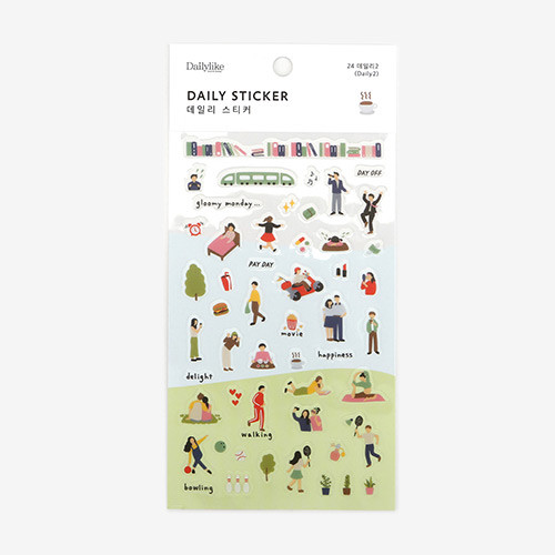 Dailylike Daily transparent sticker - Daily 2 - Fallindesign.com