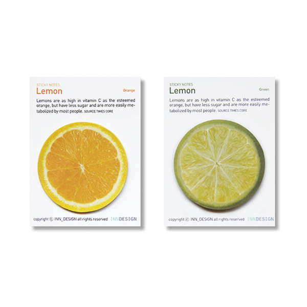 Inndesign Lemon sticky note 30 sheets post it memo