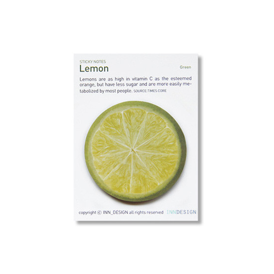 Inndesign Lemon sticky note 30 sheets post it memo