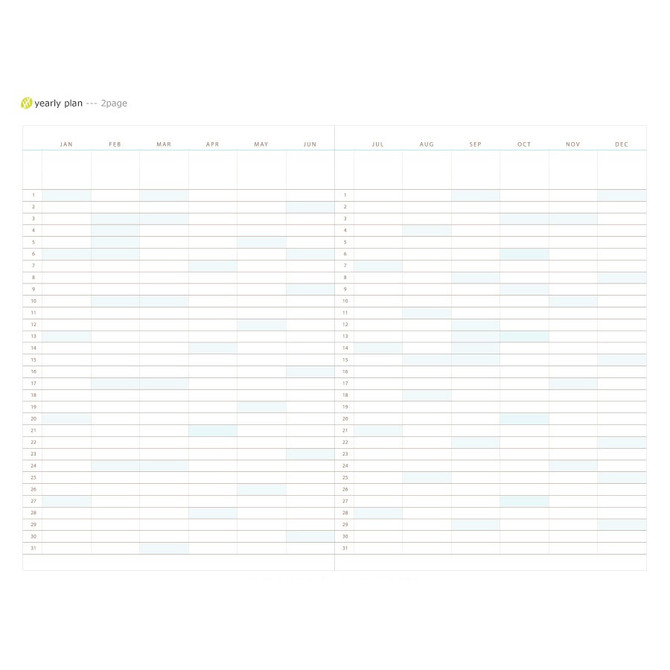 Livework 2019 Rainbow large dated diary planner - fallindesign