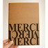 Inndesign Merci Kraft cover A5 blank notebook plain notebook