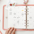 2NUL Cherry pick 6-ring dateless weekly diary planner