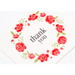 Dash and Dot Thank you flower wreath message card - fallindesign