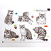 Design comma-B I love cat adhesive deco sticker 2 sheet ver.2
