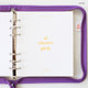 2NUL Cherry Pick Wide A6 Zipper 6-ring Dateless Weekly Diary