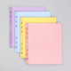 Second Mansion Color Grid 6-ring Wide A6 notebook Paper Refills