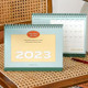 Iconic 2023 Monthly Guide Standing Flip Desk Calendar