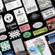 ICONIC Collage sticker pack of 8 sheets - Fallindesign.com