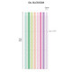 Iconic Pop Index Long Highlighter Strips Sticky Note Set