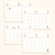Indigo 2024 Prince Story A4 Standing Flip Desk Calendar