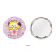 BT21 Round Compact Mirror | Cute Leather Patch Design