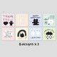 Iconic Doodle Mini Card Set: Cute Handwritten Cards