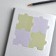 Plepic Puzzle Index Sticky Notepad: Organize with Fun!