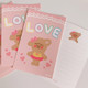 Cute Love Note Postcards: Hoho Munbanggu Love Bbu Card