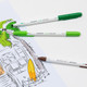 Monami Live Double Ended Water-Based Ink 10 Color Pen Set
