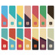 Colorful alphabet bookmark set - fallindesign.com