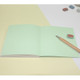 O-check Green gradation small plain notebook - fallindesign